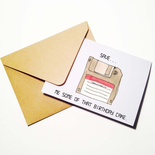 Save Me Some Cake Birthday Card – ratbone skinny
